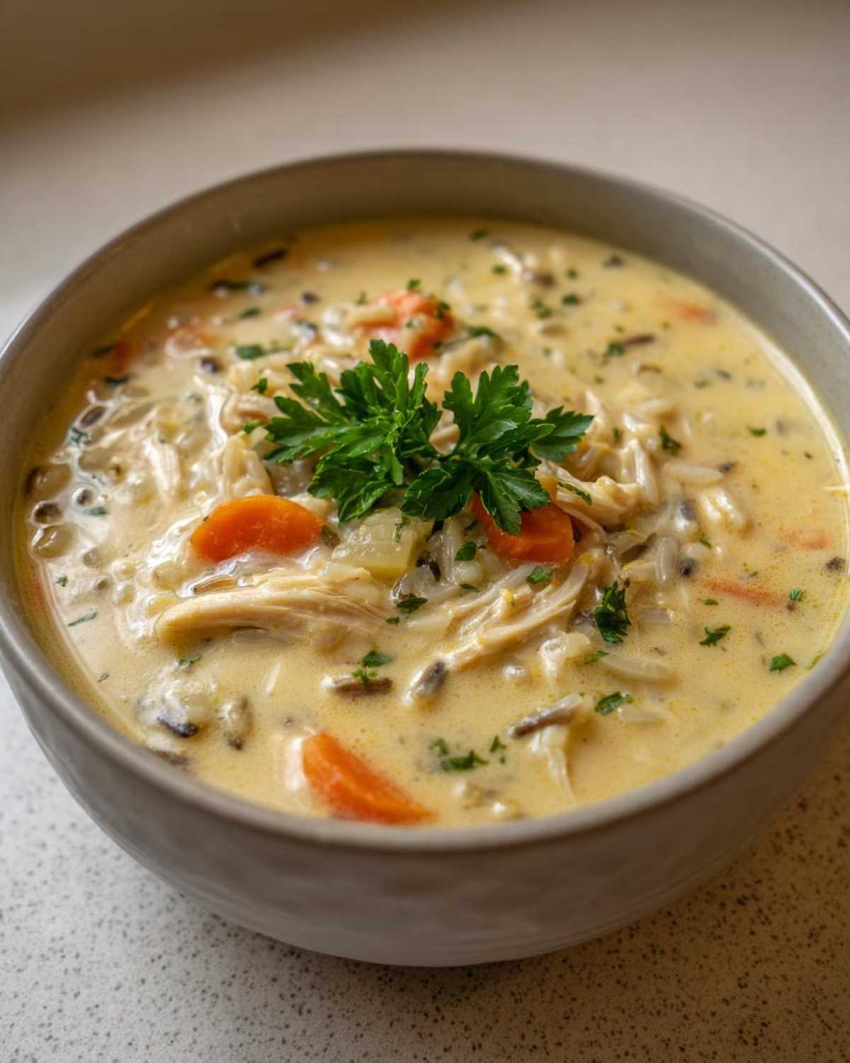 Cozy Panera Chicken Wild Rice Soup: 1 Hug