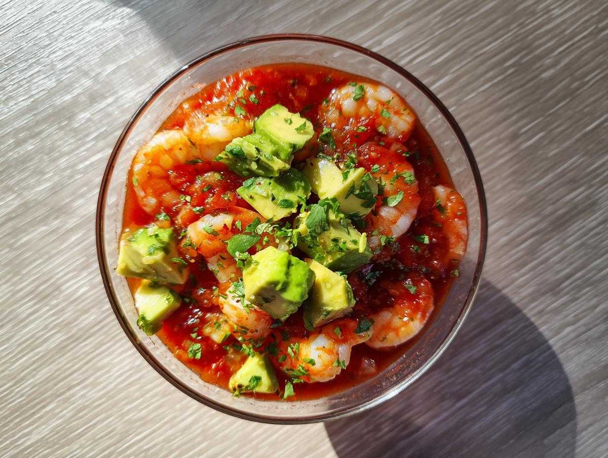 Amazing Mexican Shrimp Cocktail In 1 Step