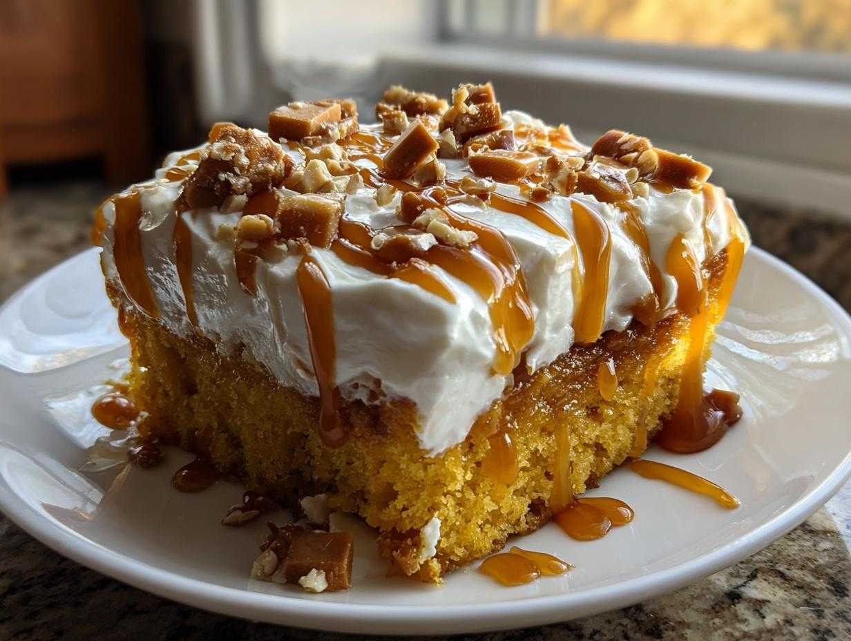 Amazing 1-pan Pumpkin Poke Cake Joy
