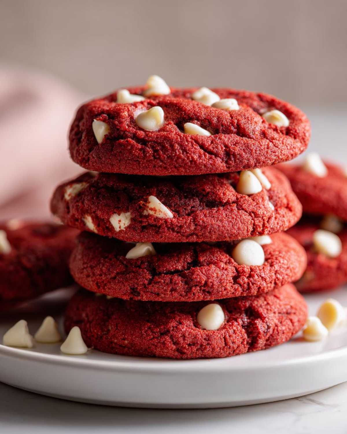 Amazing 4 Ingredient Red Velvet Cake Mix Cookies