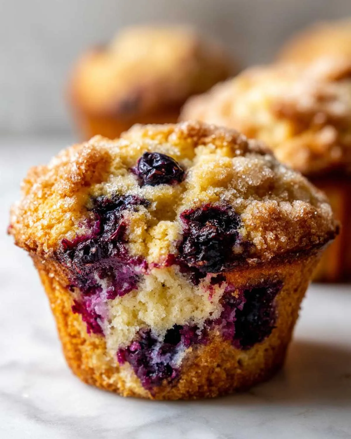 3 Bakery-Style Fluffy Blueberry Muffins Secrets